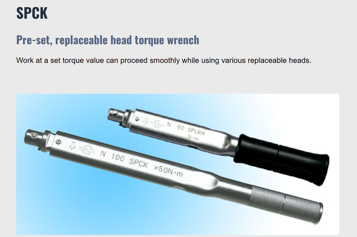 Ichiban Precision Sdn Bhd - Kanon - Kanon SPCK Pre-set, Replaceable Head Torque Wrenches